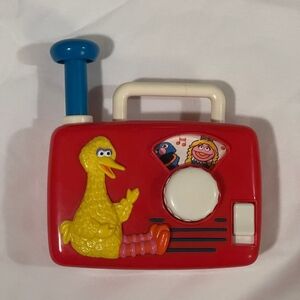 Sesame Street | Toys | Vtg Sesame Street Red And Yellow Toy Radio ...